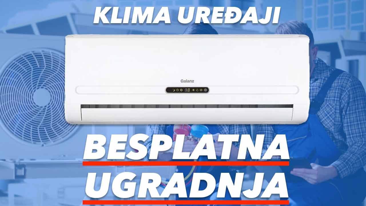 Klima uređaji sa besplatnom ugradnjom i dostavom
